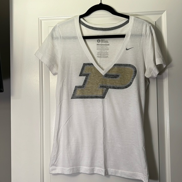 Nike | Tops | Nike V Neck Purdue T Shirt | Poshmark